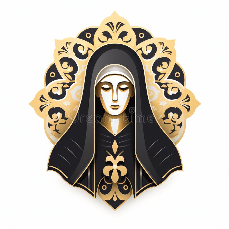 Sofia Icon Pattern Design on Minimalistic White Background Stock ...