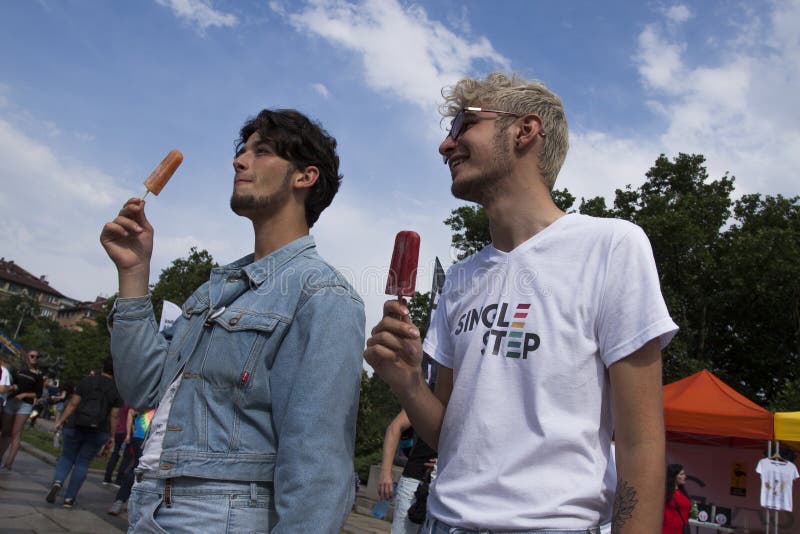 Sofia Pride 2018, People Celebrating at the 11th Sofia Gay Pride Editorial Stock Photo - Image ...