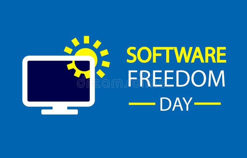 Illustration of Software Freedom Day Stock Vector - Illustration of ...