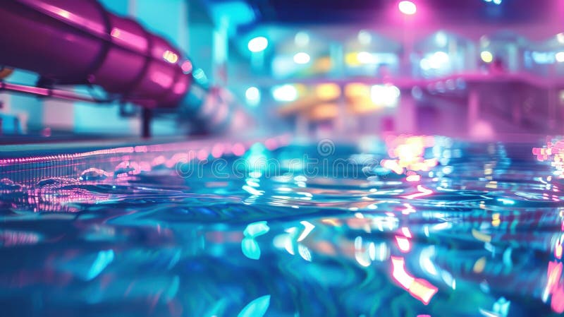 Soft Abstract Background of Aqua Park with Summer Vibe Elements Stock ...