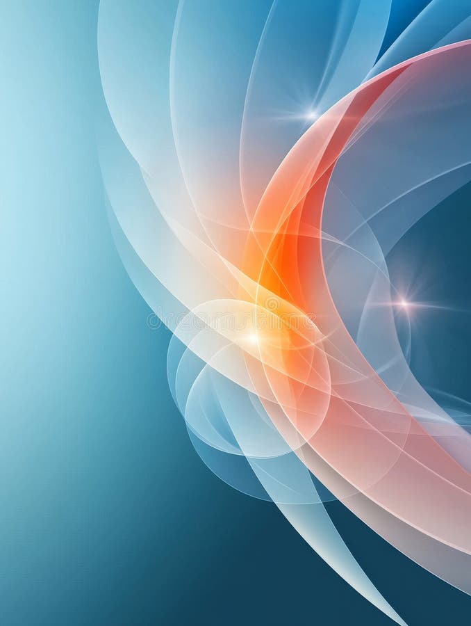 Soft Abstract Background with Curved Lines and Colors a Visually ...