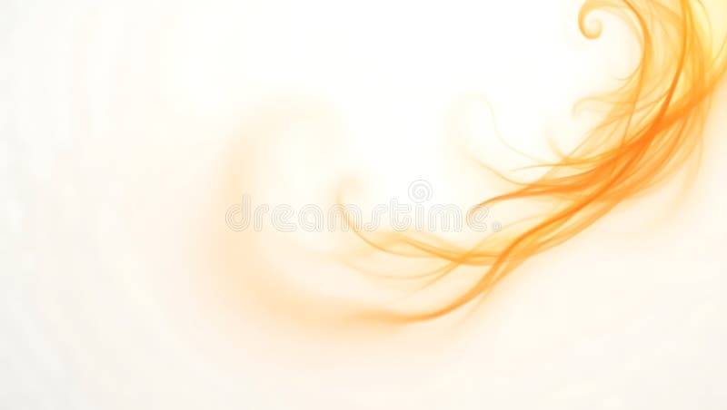 Abstract Orange Swirl Design on a White Background with Soft Gradient ...