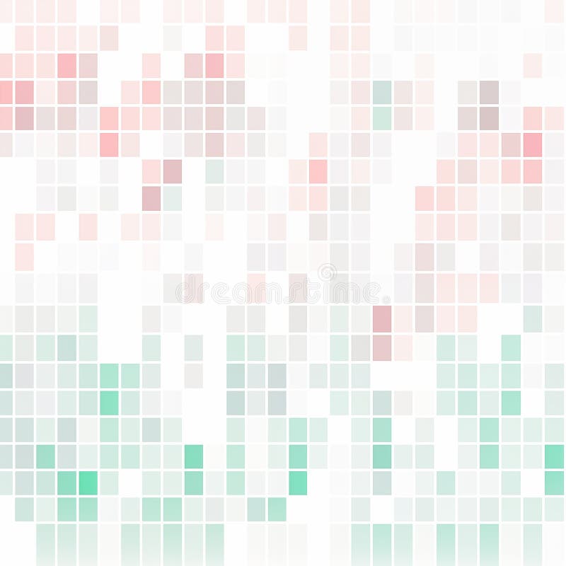 Soft Abstract Mosaic in Pastel Colors. Stock Illustration ...