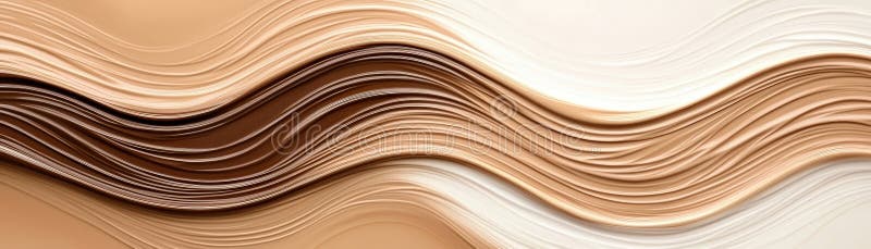 Soft Abstract Waves of Cream and Brown Tones with Flowing Texture and ...