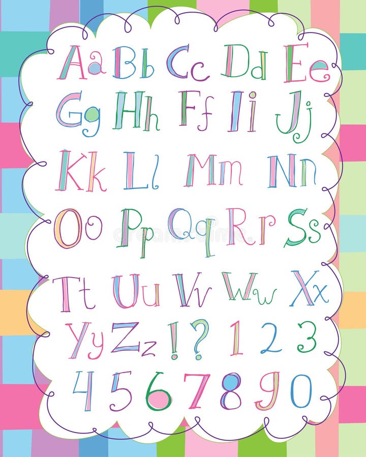 Soft Alphabet Set stock vector. Illustration of read - 14537856