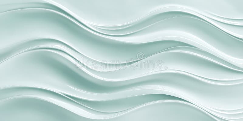 Soft Aqua Background with Smooth, Flowing Wave Patterns. Light Gray ...