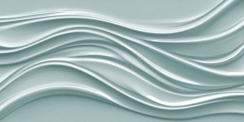 Soft Aqua Background with Smooth, Flowing Wave Patterns. Light Gray ...