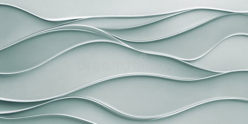 Soft Aqua Background with Smooth, Flowing Wave Patterns. Light Gray ...