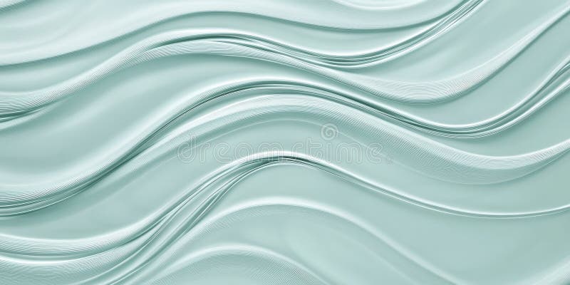 Soft Aqua Background with Smooth, Flowing Wave Patterns. Light Gray ...