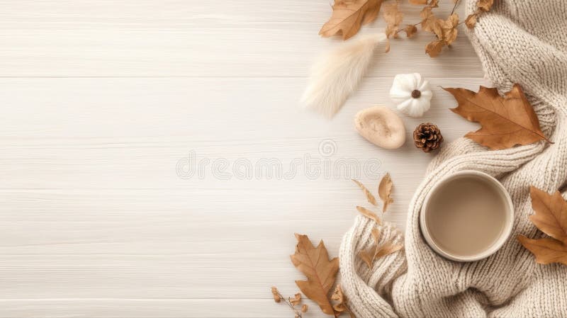 Embracing Autumn with Cozy Textures and Warm Colors for Peaceful ...