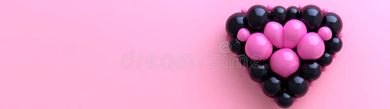 A Soft Backdrop Highlights a Heart-shaped Array of Colorful Pink and ...