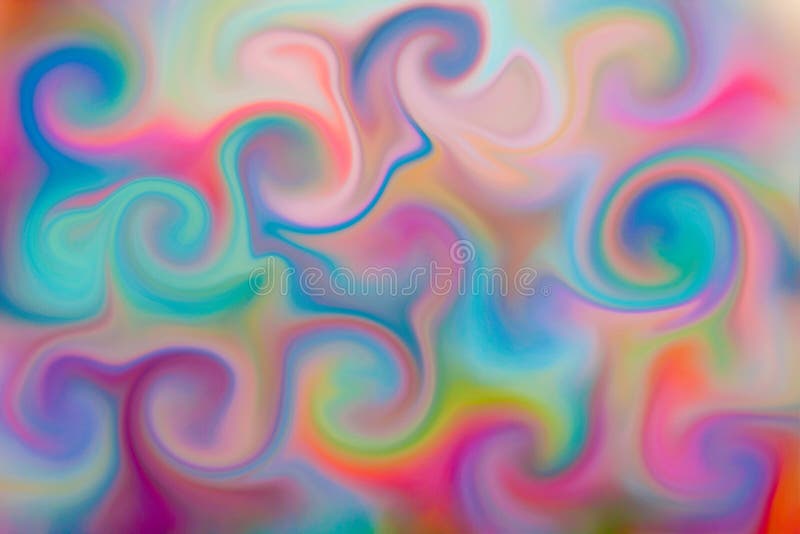 Soft Background of Brightly Colored Swirls Stock Illustration ...