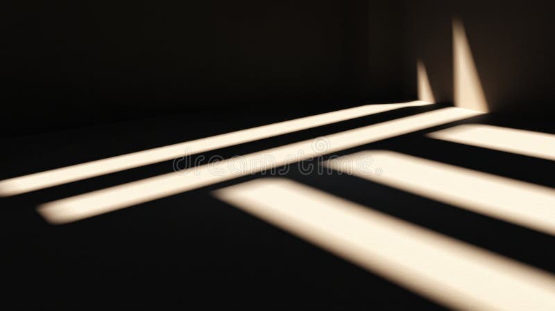 Soft Beams of Light Cut through the Darkness, Creating a Striking ...