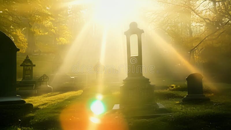 Soft Beams of Sunlight Filter through the Trees Casting a Delicate ...