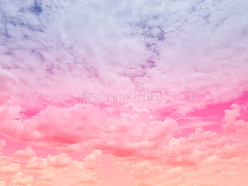 Soft and Beautiful Pastel Color Sky and Cloud Background Stock Image ...