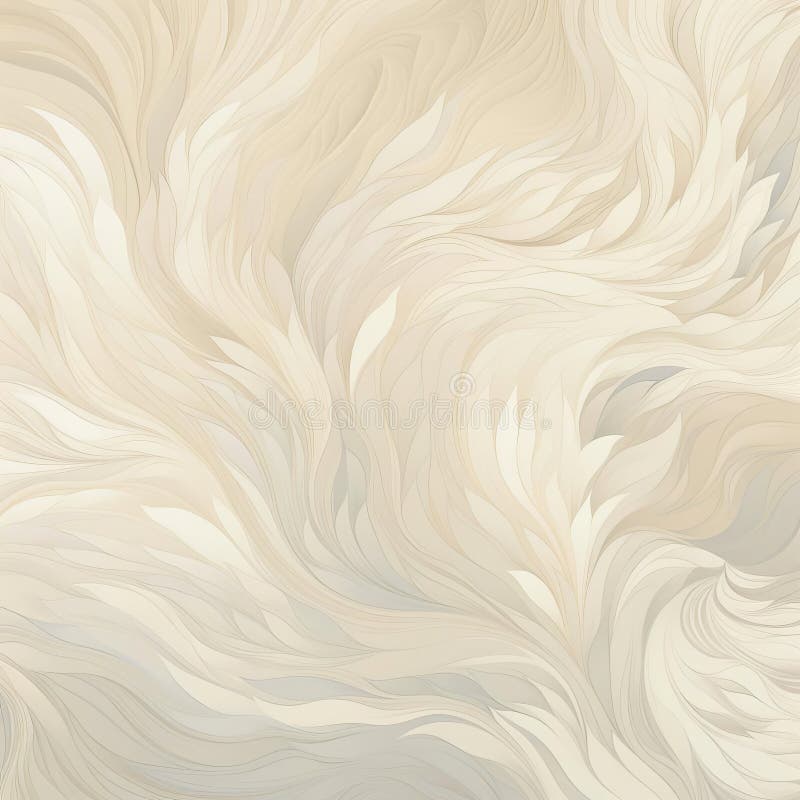 Soft Beige Background Pattern with Nature-inspired Design Elements Stock Illustration ...