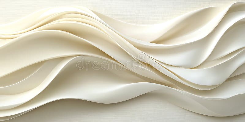 Soft, Beige Elegance Monochromatic 3D Wave Texture Background in ...