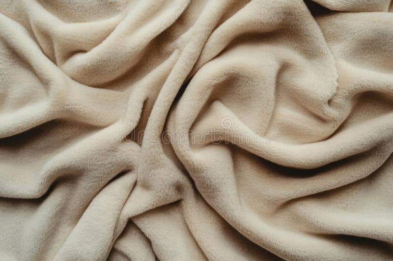 Soft Beige Fleece Fabric, Texture, Drape, and Cozy Feel Perfect for ...