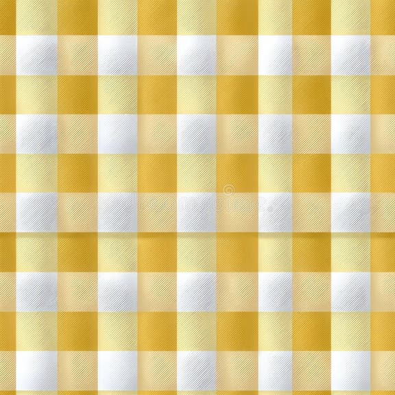 A Soft Beige Gingham Pattern with Light Yellow Tones and White ...