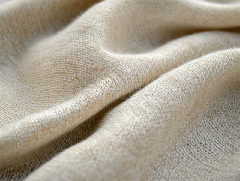 Soft Beige Knit Fabric Texture Background Stock Illustration ...
