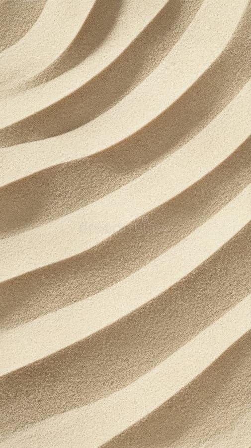 Soft Beige Rippled Texture Resembling Wind-blown Beach Sand for Calming ...