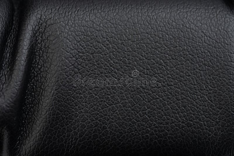 Black Textured Leather Surface Showcasing Intricate Details and ...