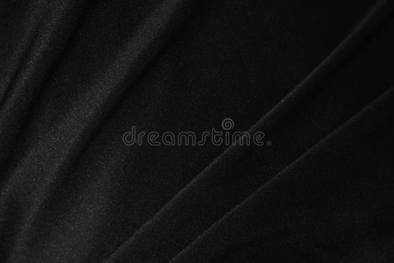 Soft Black Satin Fabric Close-up Stock Image - Image of photograph ...