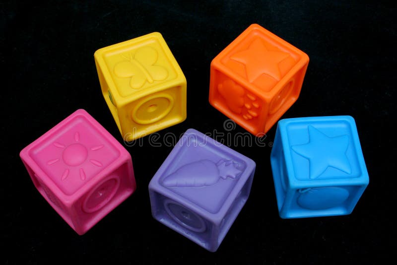 Soft blocks stock image. Image of logic, cube, merit, colors - 597209