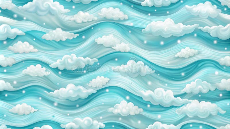 Soft Blue Background with Gentle White Cloud Patterns a Calming and ...