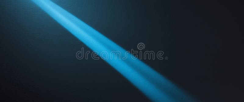Soft Blue Beam of Light Cutting through Darkness with a Textured Look ...