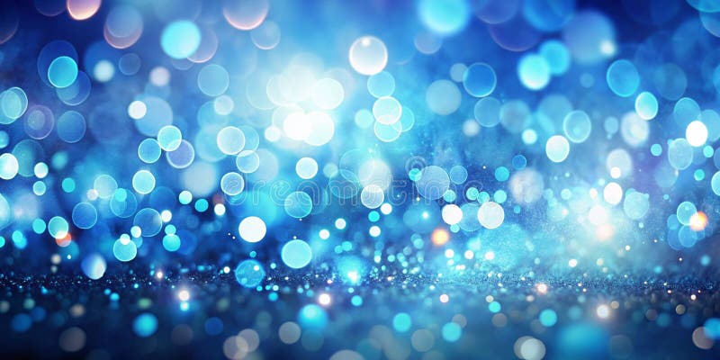 Soft Blue Bokeh Lights with an Ethereal Feel for Creative Designs Stock ...