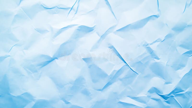 Soft Blue Crumpled Paper Texture Background, Abstract Wrinkled Surface ...