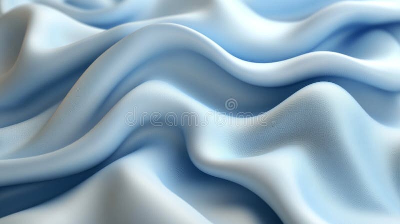 Soft Blue Fabric Draped Elegantly, Showcasing Its Smooth Texture and ...