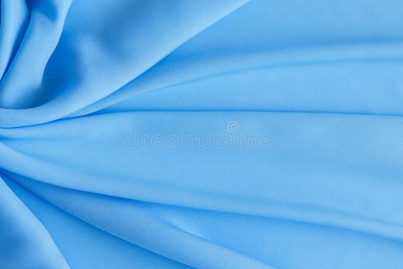 Blue Fabric Displaying Smooth Folds Soft Elegant Pattern Stock Photos ...