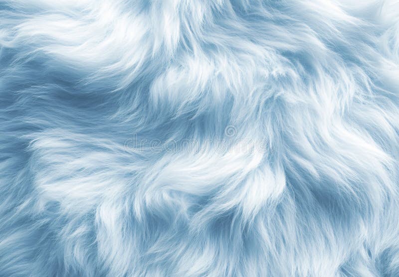 Soft Blue Fur Texture Background, Fluffy Hair High Quality Image Stock ...