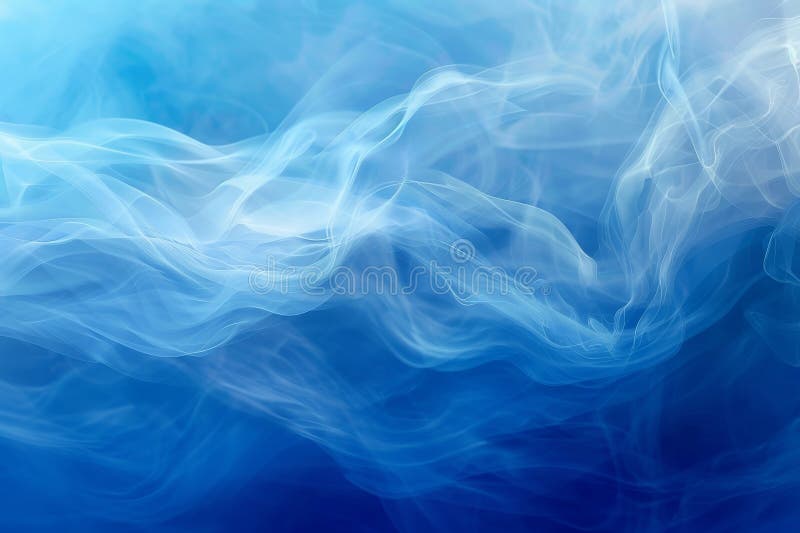 A Soft Blue Gradient Background with White Sheer Fabric Draped in ...