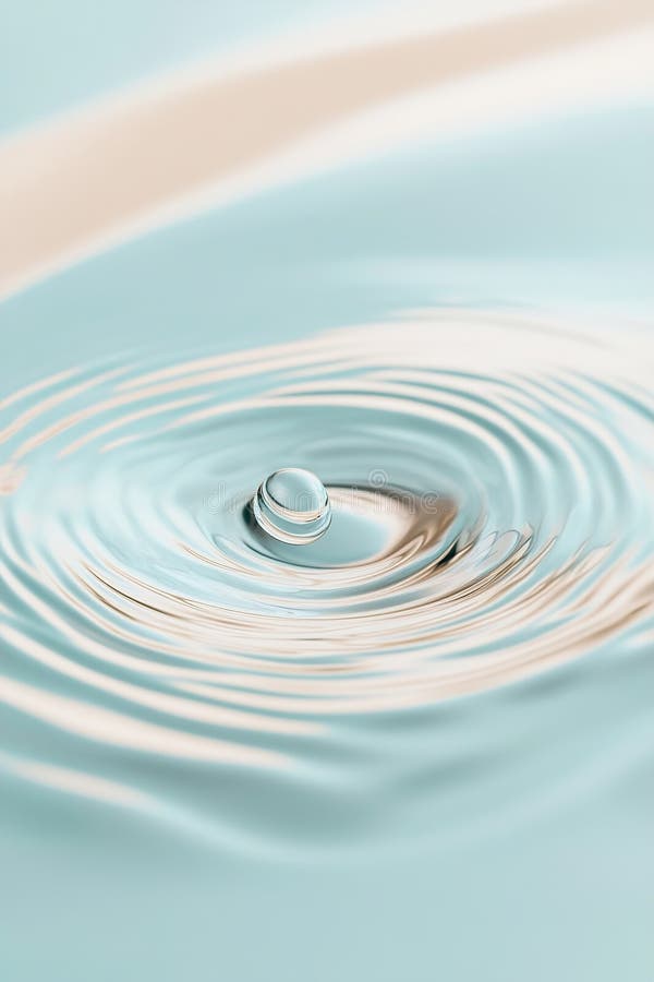 Soft Blue and Green Tones Create a Tranquil Water Ripple Effect ...
