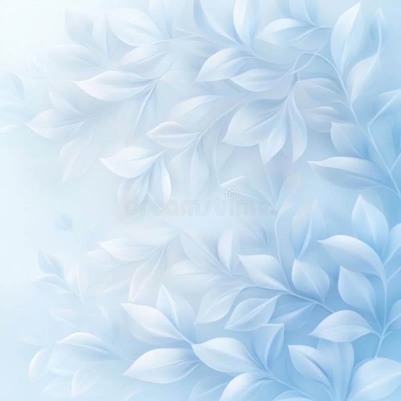 Soft Blue Leaves Create a Calming Background, Perfect for Nature-themed ...