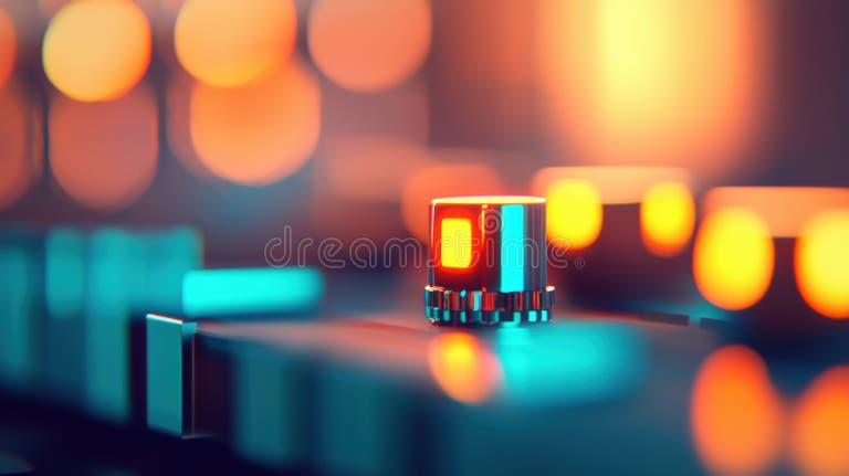 Soft Blue Robotic Assembly Line with Glowing Indicators Stock Photo ...