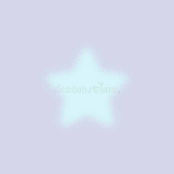Soft Blue Star Shape on Light Gray Background, Creating Calming Effect ...