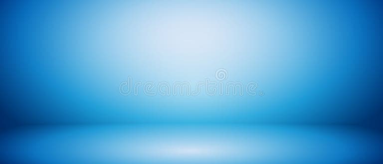 Soft Blue Wall Banner and Studio Room Background Stock Illustration ...