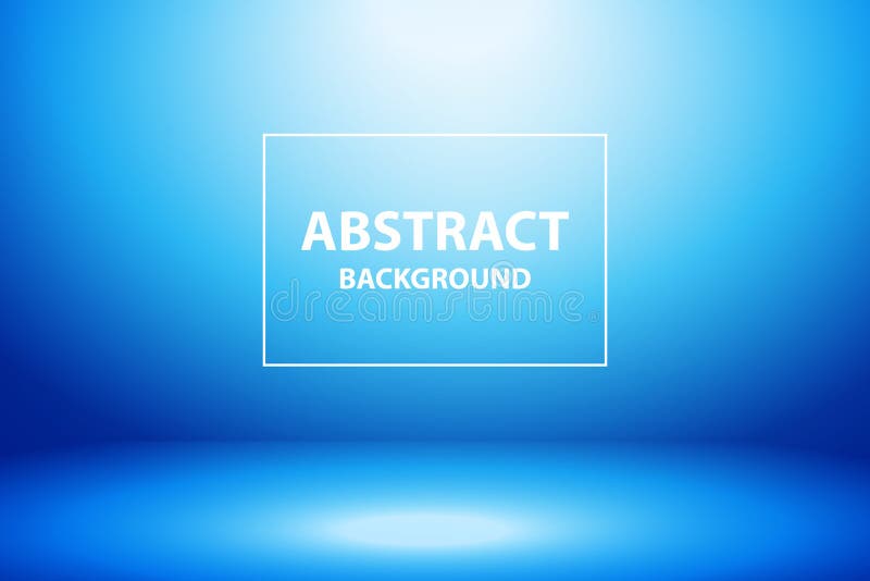 Soft Blue Wall Banner and Studio Room Background Stock Illustration ...