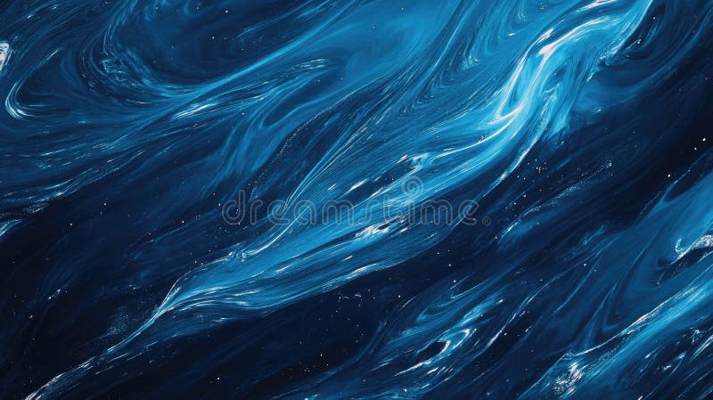 Soft Blue Water Waves Painting Background Design. Texture with Smooth ...