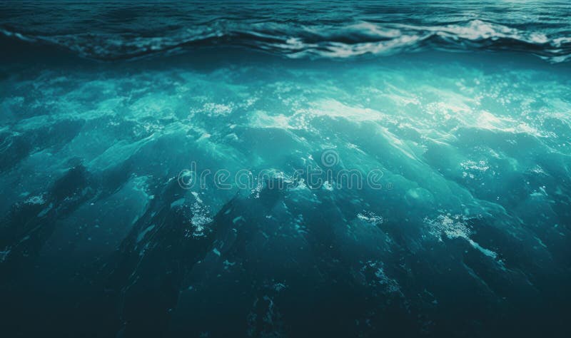 Soft Blue Waters Texture for Dreamy Backgrounds. Stock Illustration ...