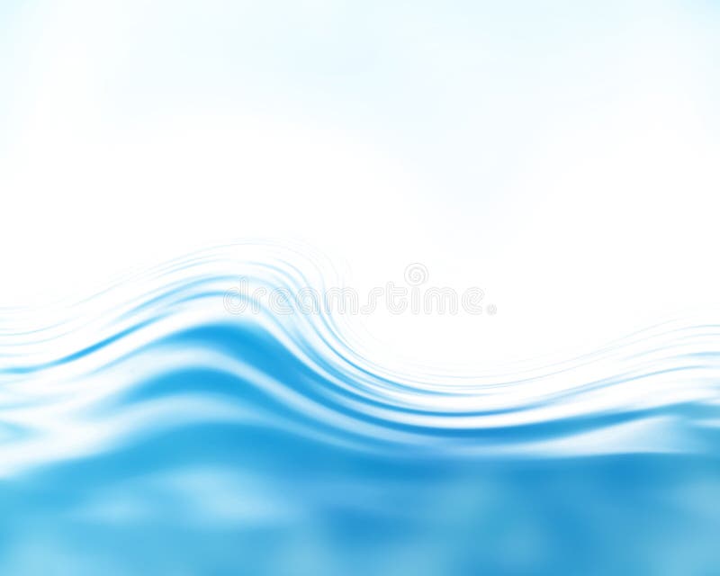A soft blue wave stock illustration. Illustration of nature - 4735058