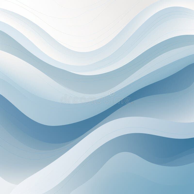 Soft Blue Wave Waves: Abstract Background with Minimal Vector Design ...