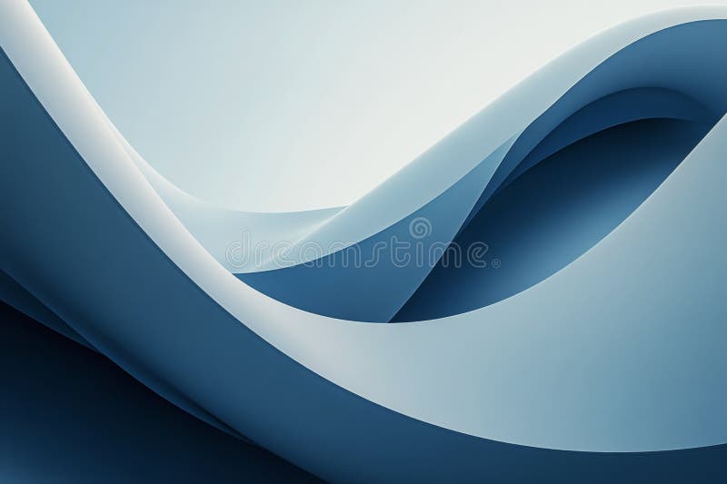 Soft Blue Waves of Textured Paper Creating a Flowing Pattern on a Light ...