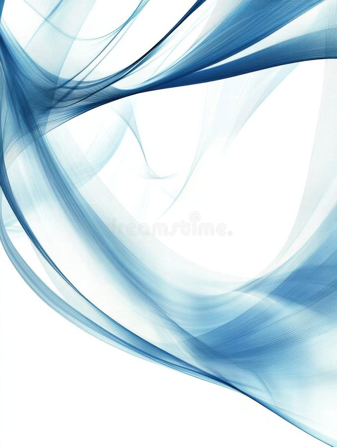 Elegant Abstract Wind Lines Create a Flowing Pattern in Soft Blue Hues ...
