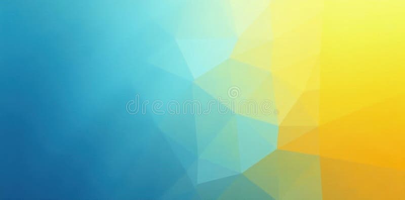Soft Blue Yellow Gradient Geometric Shapes, Minimalist Abstract ...