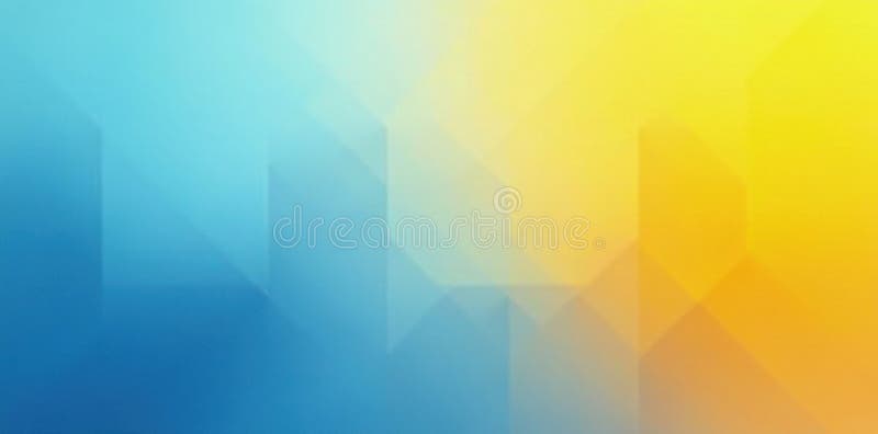 Soft Blue Yellow Gradient Geometric Shapes, Minimalist Abstract ...